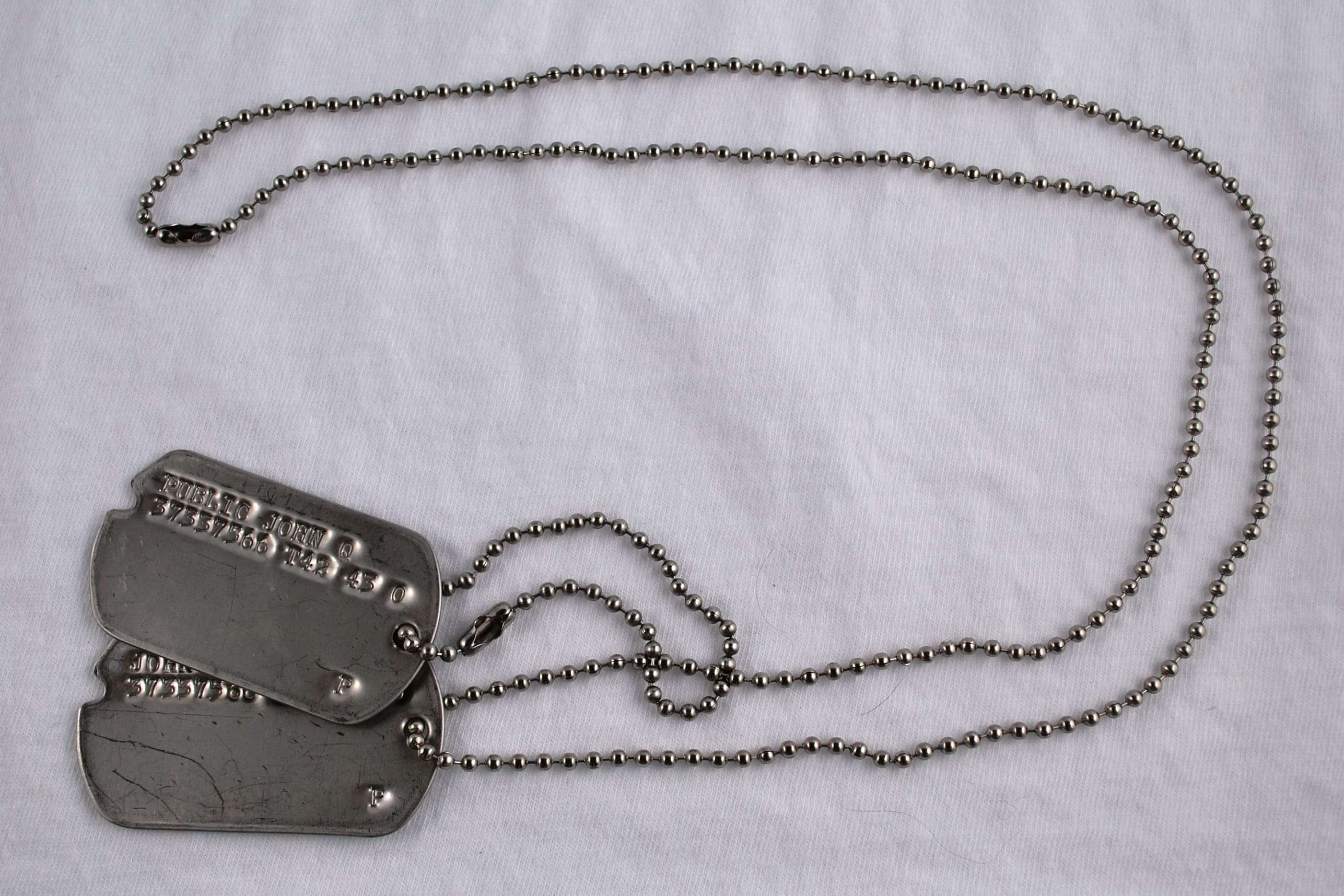 World War II Notched Dog Tag 4th Type - WWII Army Dog Tags