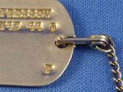 Original WWII m1940 Dog Tag Chain - World War II Dog Tag Chain