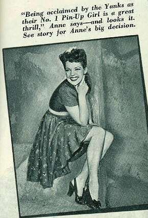WWII Yank Pin Up Girl Anne Gwynne - Number 1 Yank Magazine Pin Up